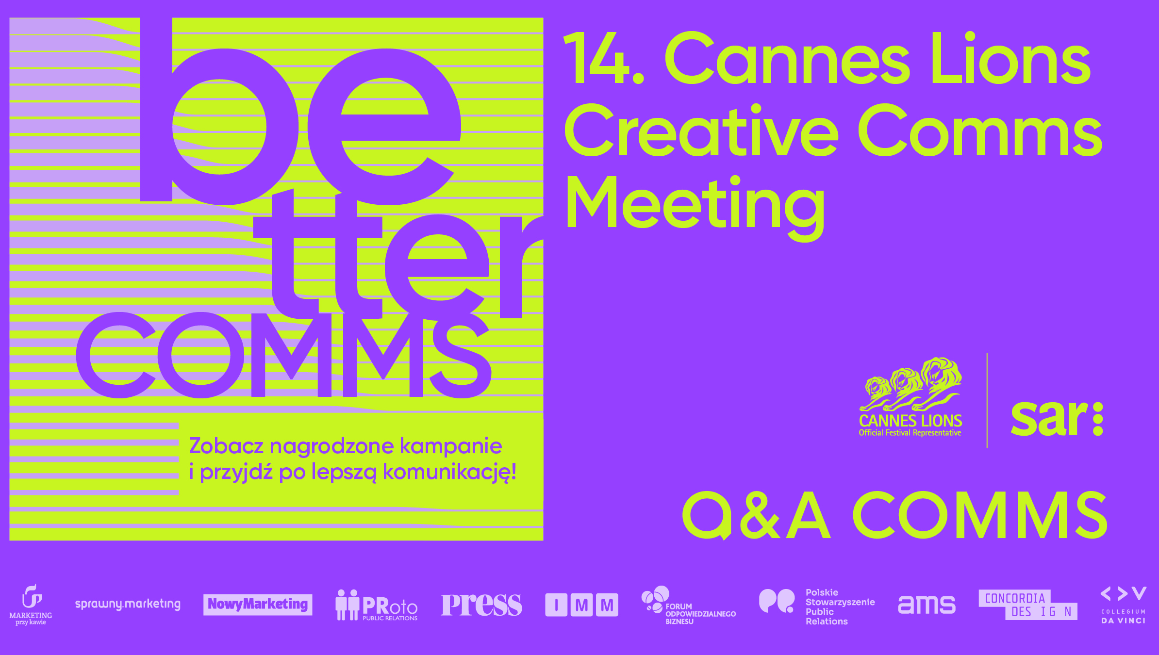 BETTER COMMS – 14. Cannes Lions Creative Comms Meeting już 21 ...